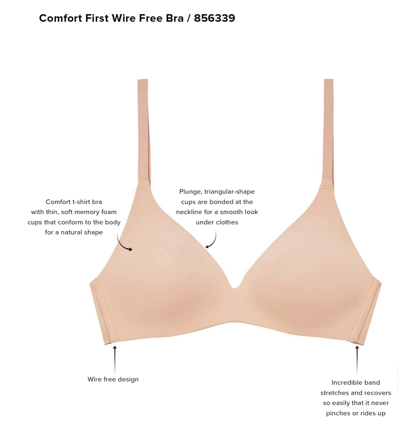 Wacoal 36B Comfort First Wire Free Memory Foam T-Shirt Bra NWOT 856339 ...