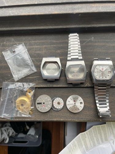 rado silver sabre watch, two extra cases and spare parts | eBay