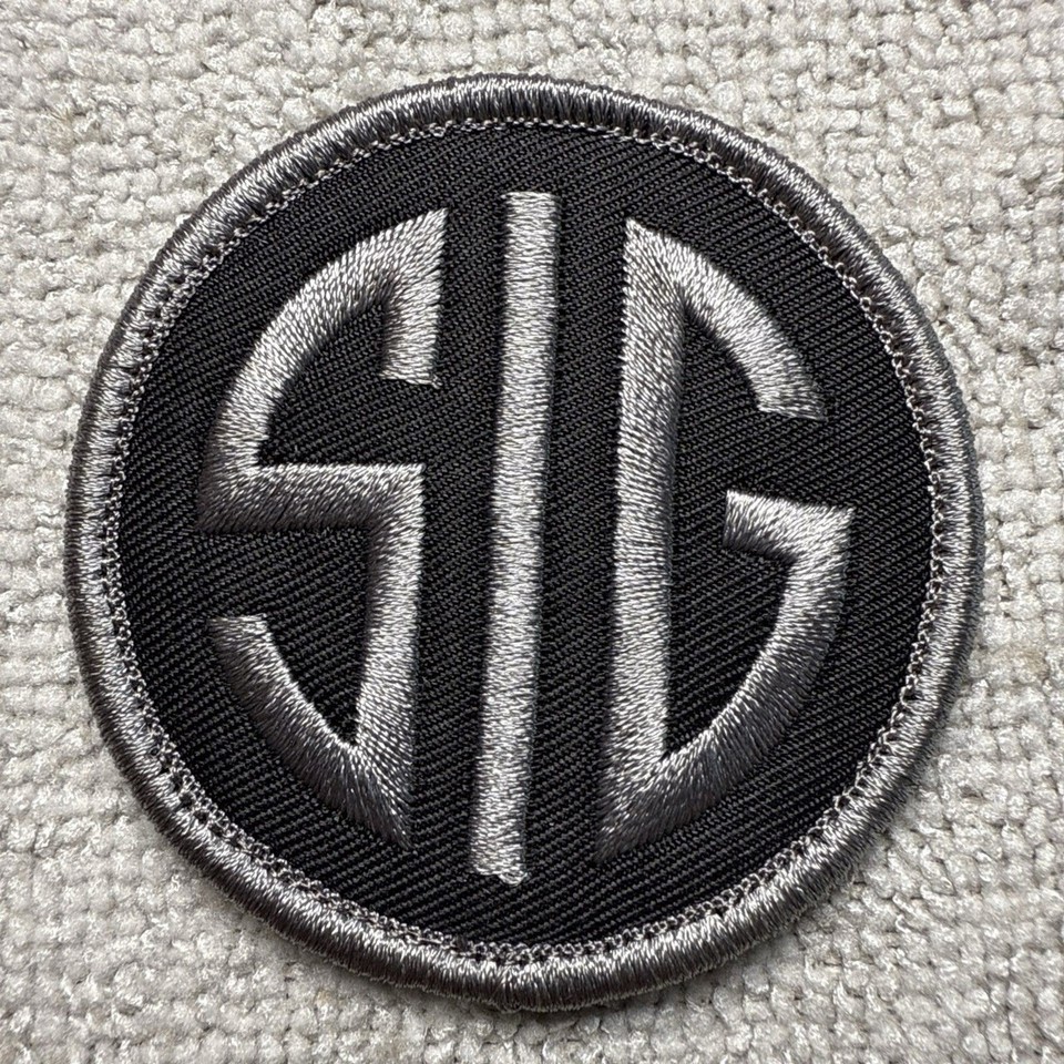 🔥 Sig Sauer Embroidered Hook N Loop Patch 2.75” Pistol Rifle Firearm ...