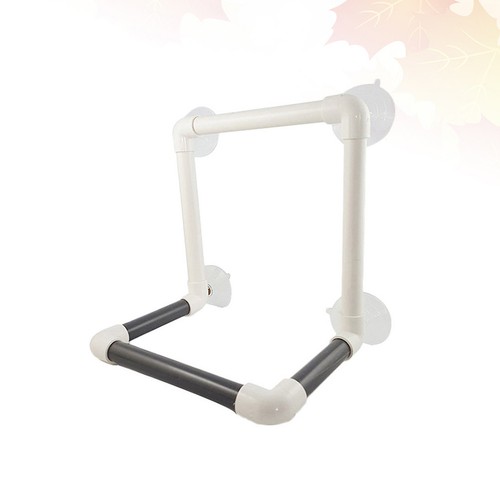 Detachable PVC Tube Rack Portable Bird Perches Cups Shower Perch Stand ...