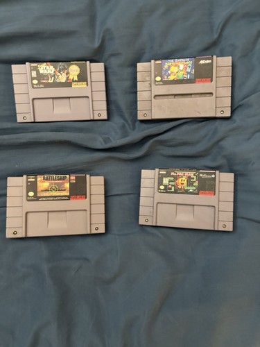 Lot Of 4 Super Nintendo Games SNES Carts Only | eBay