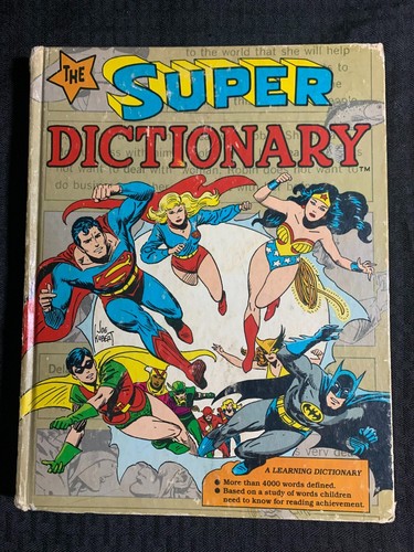 1978 THE SUPER DICTIONARY Warner Educational Services HC VG- 3.5 1st HR ...
