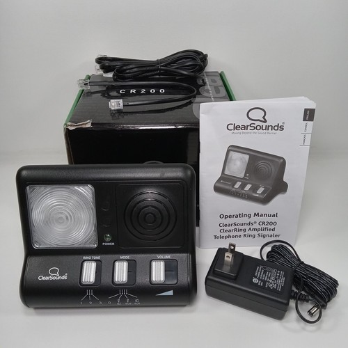 ClearSounds CR200 ClearRing Amplified Telephone Ring Signaler w ...