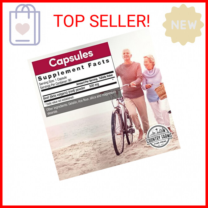 COUNTRY FARMS Bountiful Beets Capsules, Wholefood Beet Extract ...