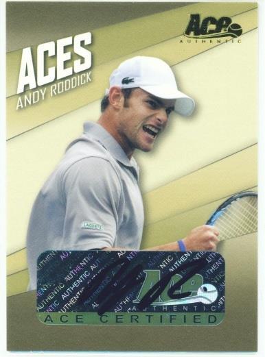 ANDY RODDICK "ACES AUTOGRAPH CARD /125" ACE STRAIGHT SETS 2007 | eBay
