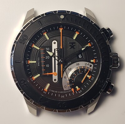 Timex TX Luxury Mens 800 Series Black Linear Chronograph Watch T3C458 ...