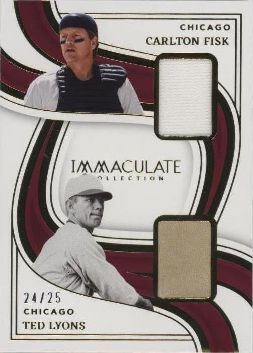 2023 Panini Immaculate Collection - Dual Legends Materials Carlton Fisk ...