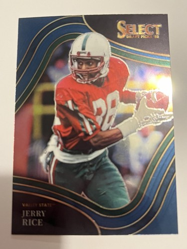 2022 Panini Select Draft Picks #148 Jerry Rice Blue Field Level - MVS ...