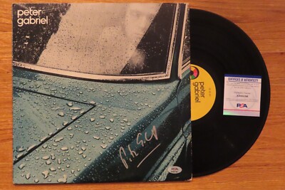 PETER GABRIEL signed "1: Car" 1977 RECORD PSA AN55186 GENESIS "Solsbury ...