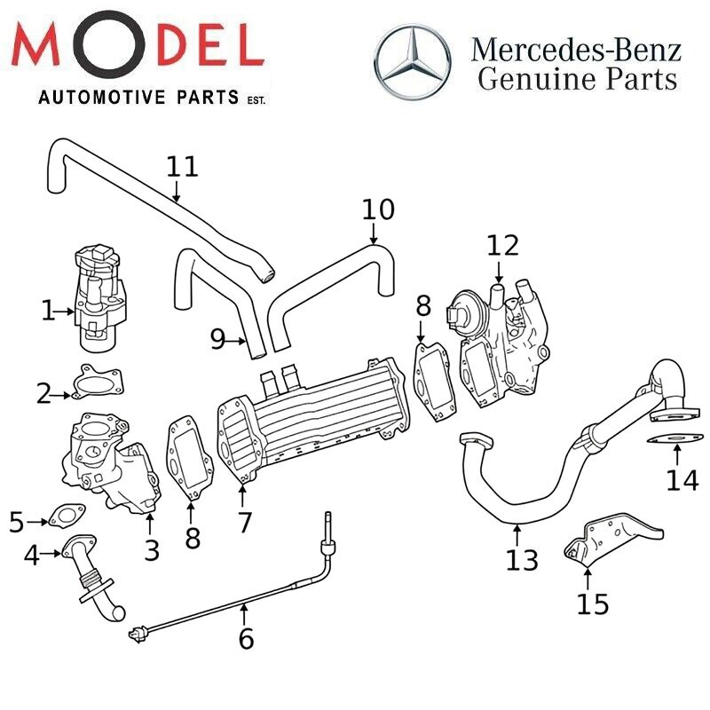 Mercedes-Benz SPRINTER EGR Recirculation Cooler Factory OEM 6421402175 ...