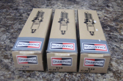3 Champion COPPER SPARK PLUGS CJ8Y NOS New in box 848 | eBay