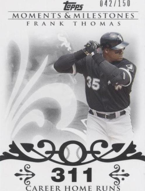 2008 Topps Moments & Milestones - Frank Thomas #3-311 2007 - 500 Career ...
