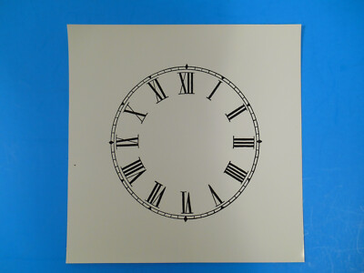 Replacement Clock Face Paper Card Stock Matte 3-3/4" Roman Numerals | eBay