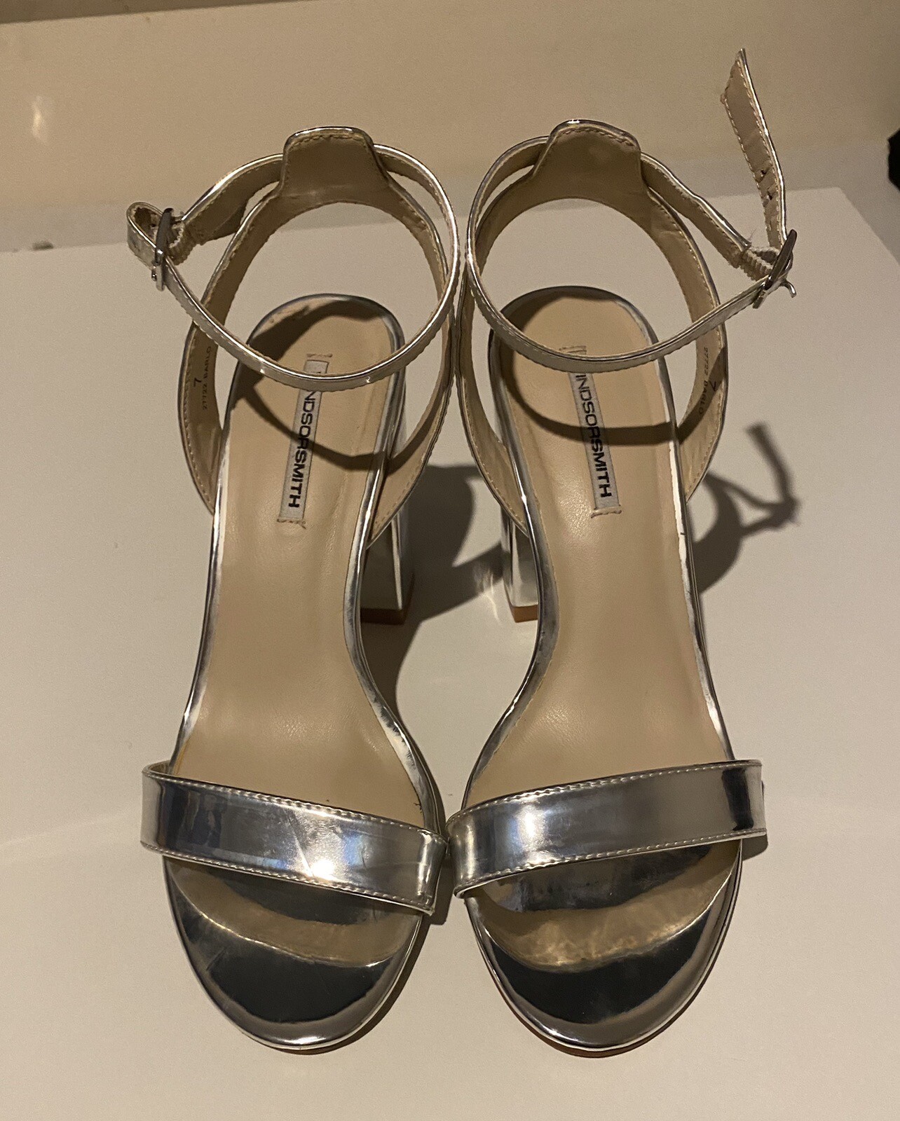 Windsor Smith Barlow Heel Silver Size 7 | eBay