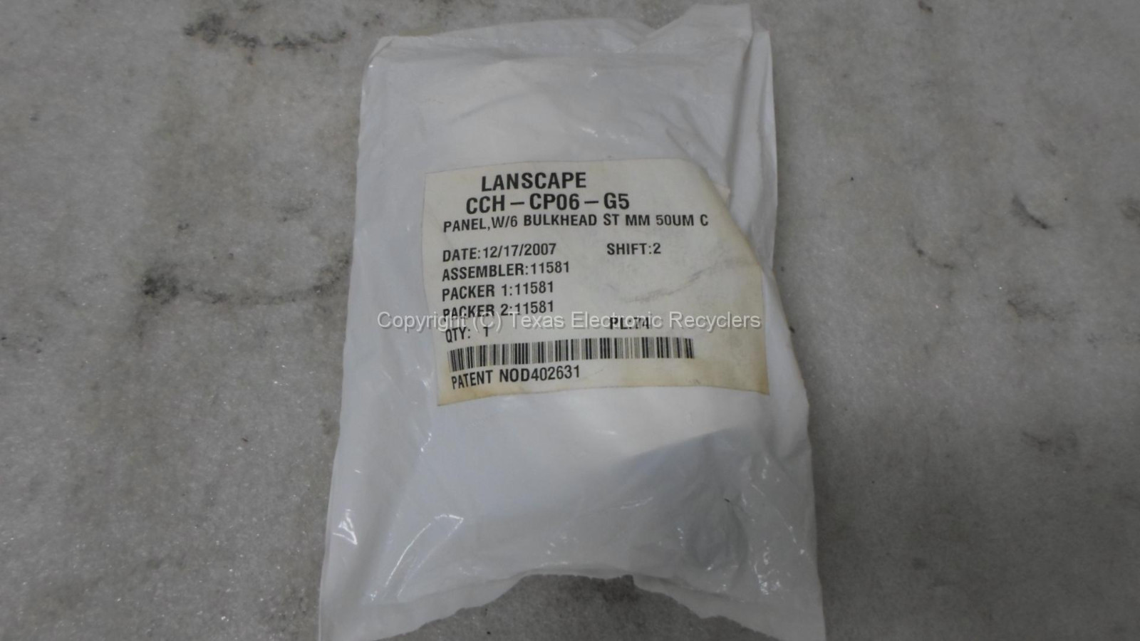 Corning Lanscape CCH-CP06-G5 Patch Panel W/ 6 Bulkhead ST MM 50 UM C | eBay