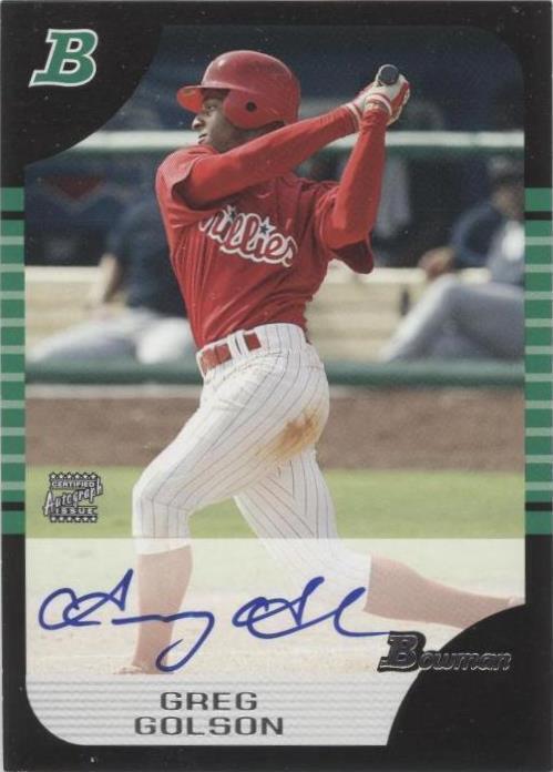 2005 Bowman - Greg Golson #161 Autographs (AU) for sale online | eBay