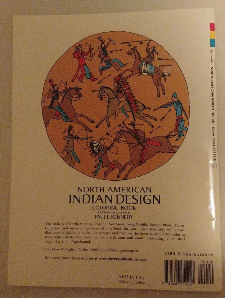 Dover Design Coloring Bks.: North American Indian Design Coloring Book ...