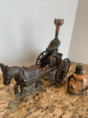 Kenton Happy Hooligan Nodder Mule Toy Antique Cast Iron | eBay