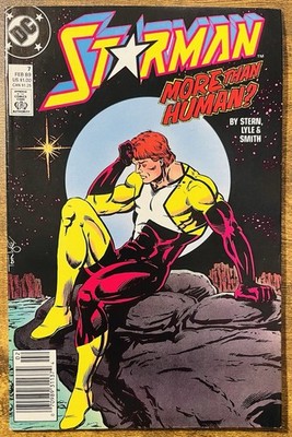 STARMAN 7 NEWSSTAND VARIANT TOM LYLE COVER ROGER STERN STORY DC COMICS ...