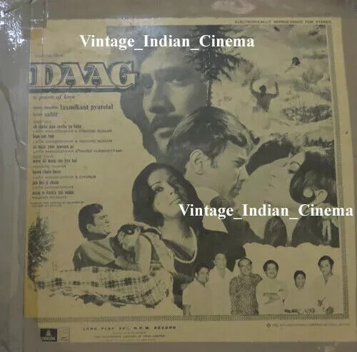 Daag 1973 Rajesh Khanna Sharmila Tag Bollywood Rare Vinyl LP 12"Record ...