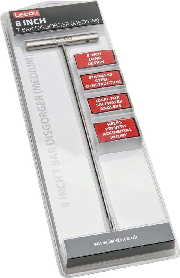 Leeda T Bar Disgorger 6in Match, 8in Medium & 10in Specimen Fishing ...