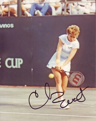 Chris Evert #4 8x10 Signed w/ COA Tennis-Womens 031019 | eBay