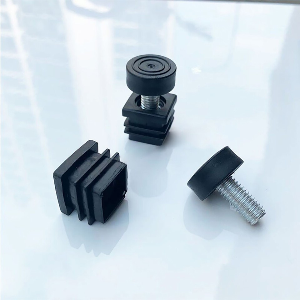 Leveling Machine/Furniture Feet M6 M8 Screw in Height Adjustable Round ...