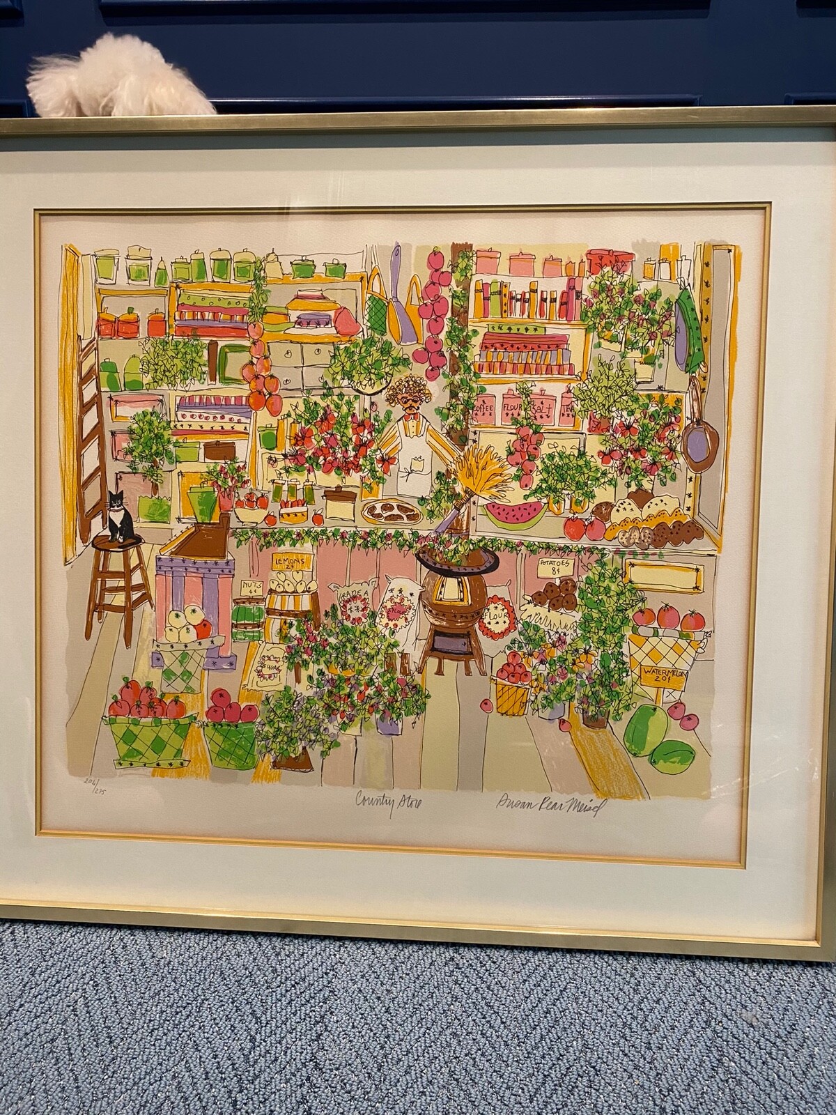 SUSAN PEAR MEISEL Framed Rare Lithograph Print Signed & Numbered ...