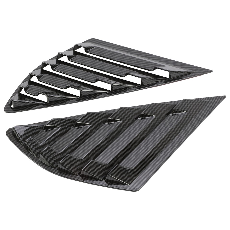 Quarter Window Louver Cover Vent Carbon Fiber Color For Ford Fusion ...