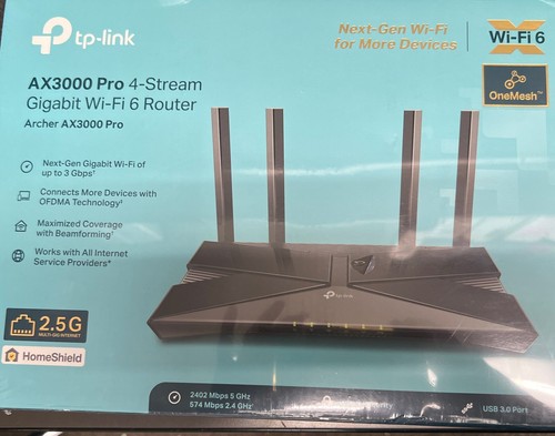 New In Box TP-Link ArcherAX55Pro AX3000 WiFi 6 Pro Router No Reserve | eBay