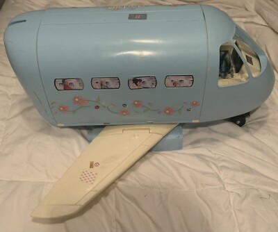 Vintage 1999 Mattel Barbie Jumbo Jet Doll Airplane Toy Blue | eBay