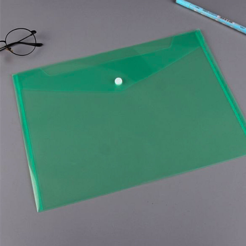 A4 Plastic wallets Stud Document Wallet Files Folders Filing School ...