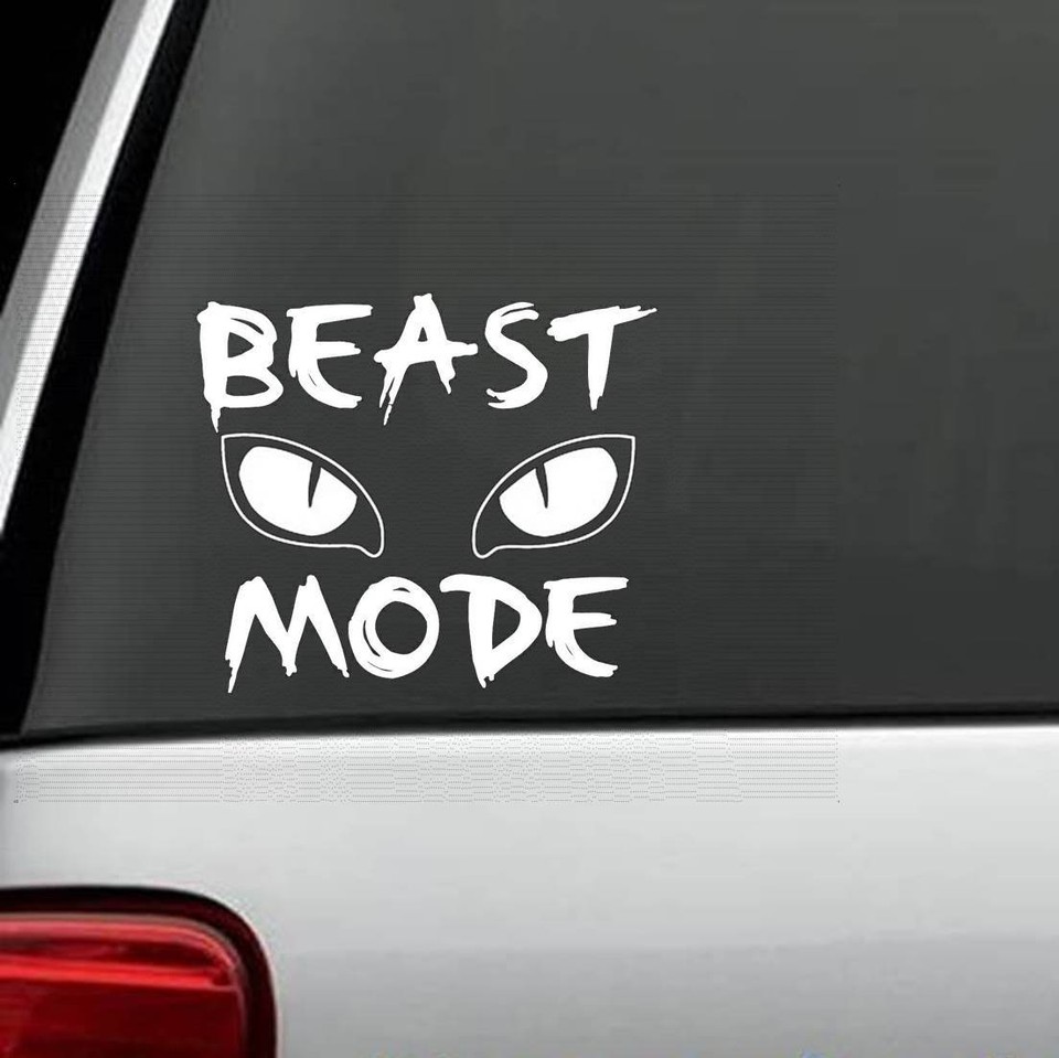 Beast Mode Eyes Decal Sticker Car Truck SUV Van Crossfit fitness ...