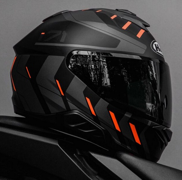 Full Face Motorcycle Helmet HJC I71 SIMO MC6HSF ORANGE Size M | eBay