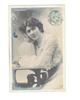 SD2850 EARLY THEATRE FAMOUS JANE HADING FRENCH ACTRESS IN LACE SEC ...