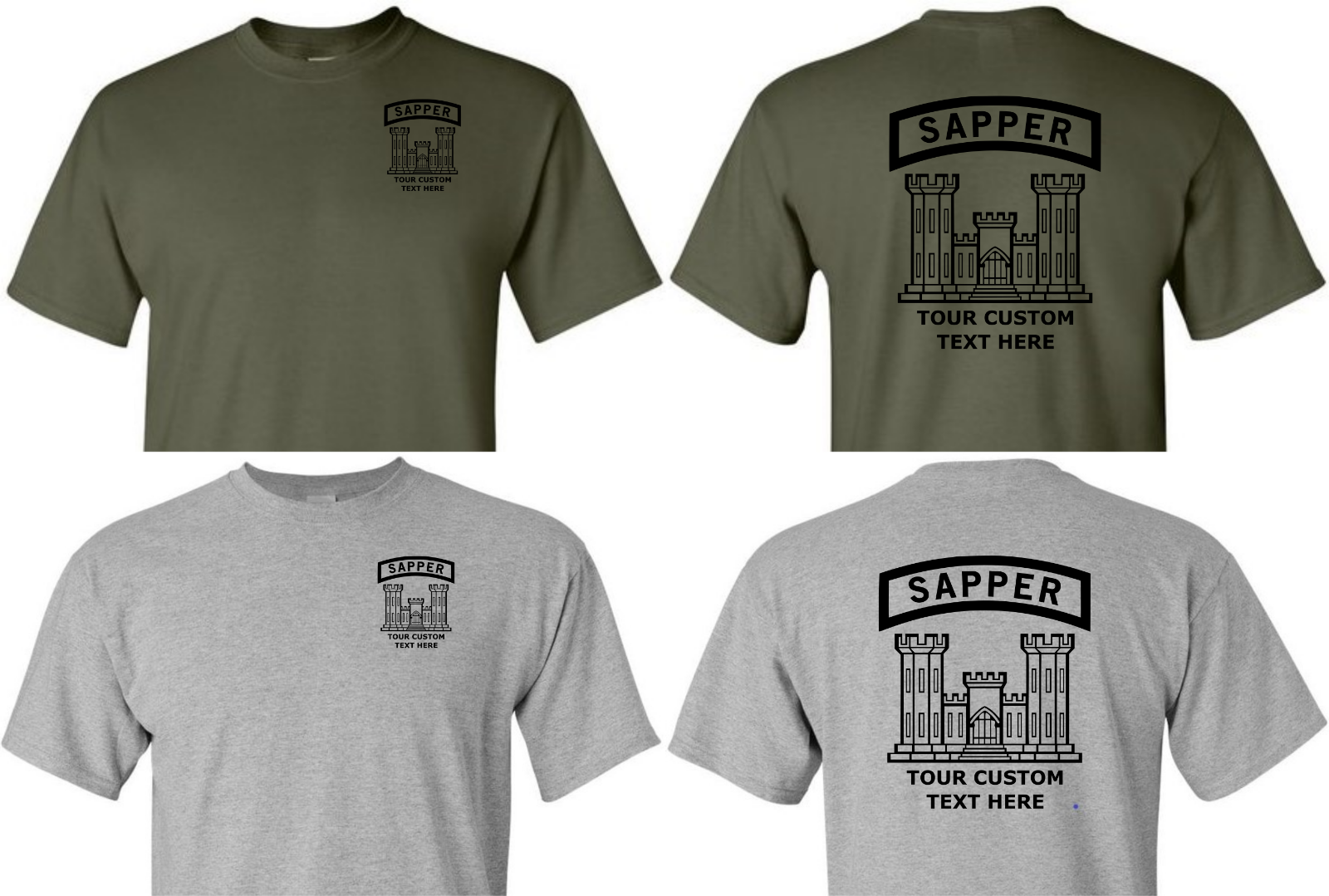 US Army SAPPER shirt, Combat Engineer Shirt, Custom Performance Shirt ...