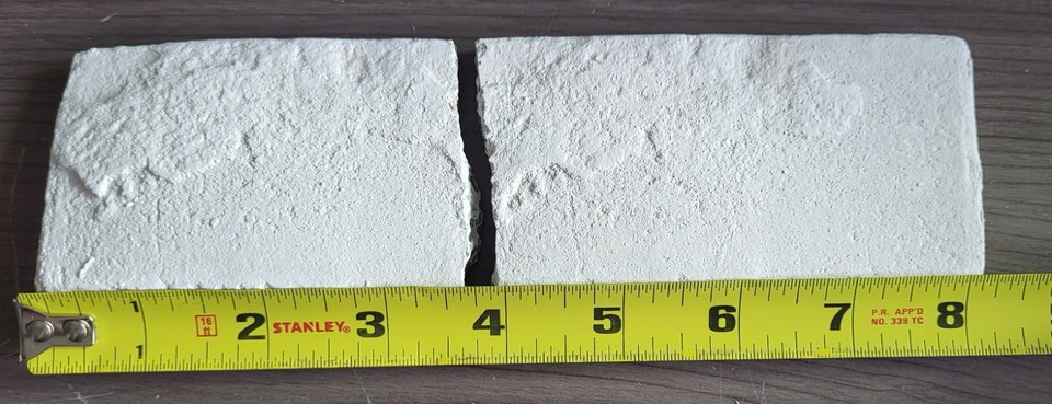 🆕 20 Pcs White Thin Brick Veneers 2.4" x 7.9" Wall Brick 3D Faux Brick | eBay