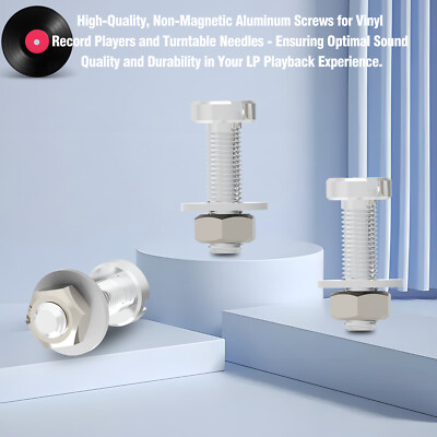 Pair 7mm/9mm Screws Turntable Headshell Cartridge Mounting Kit for ...