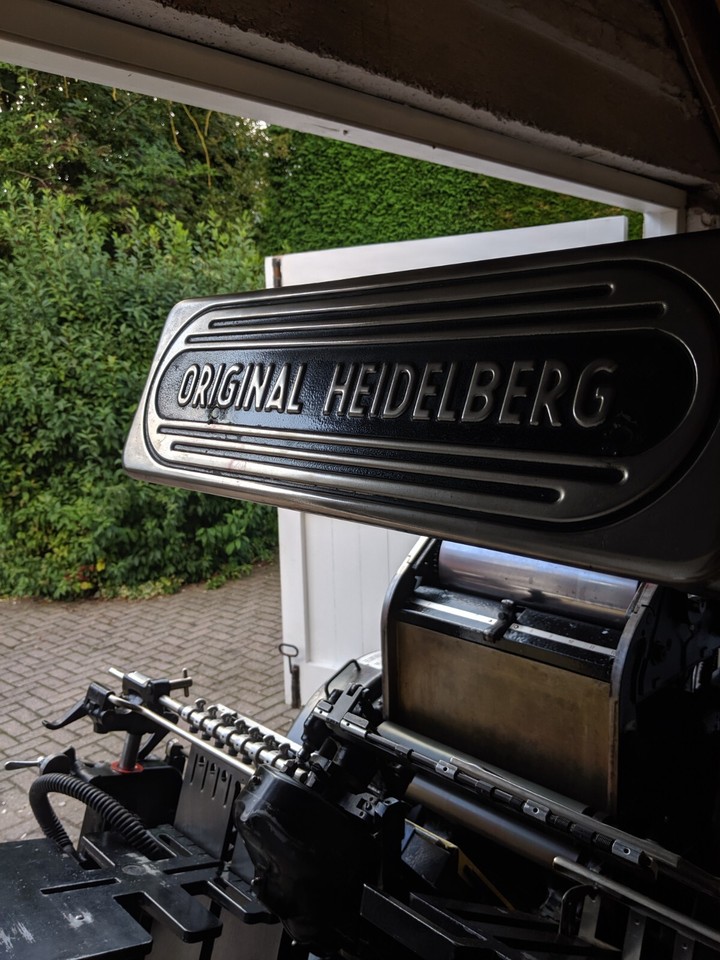 Heidelberg Platen 10 x 15 inch letterpress printing press & hot foil ...