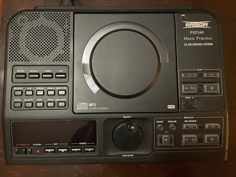 Superscope PSD340 Music Practice CD Recording System No Remote - READ ...