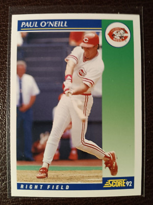 PAUL O'NEILL CINCINNATI REDS 1992 SCORE BASEBALL CARD #57 | eBay