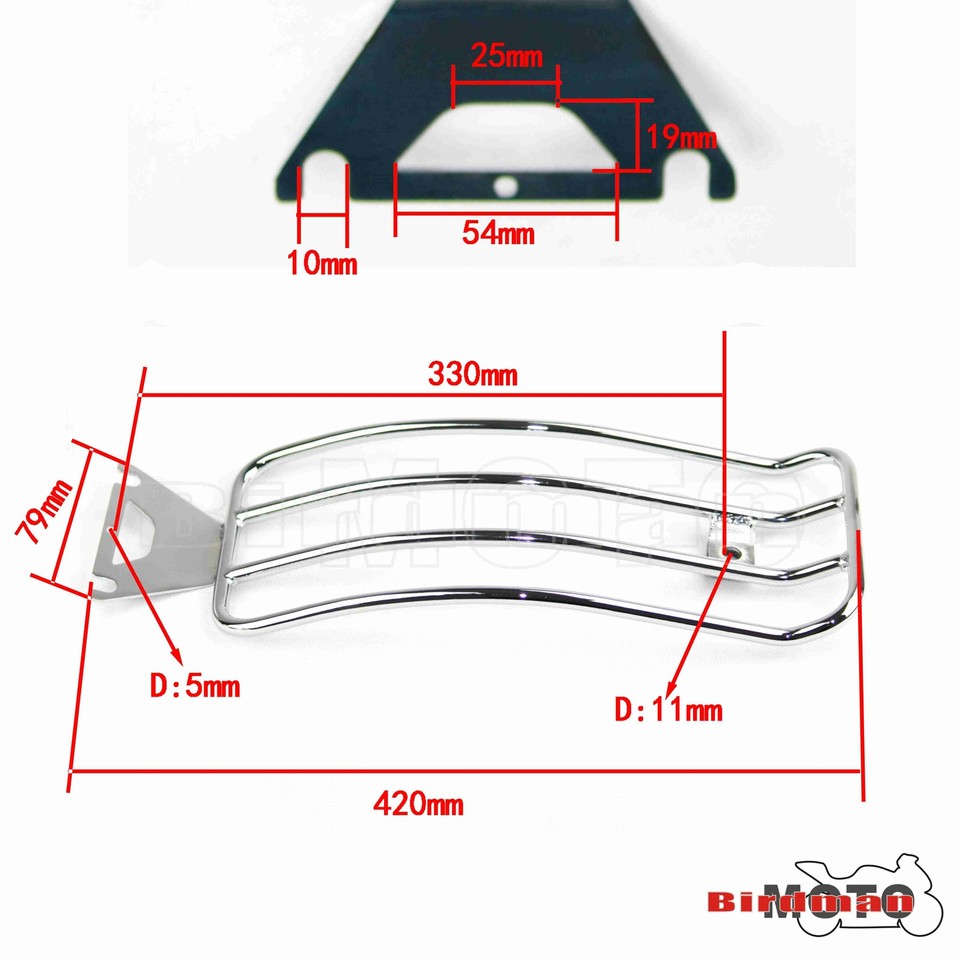 Motorcycle Rear Solo Seat Luggage Rack Support Shelf For Harley Touring ...