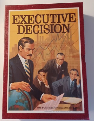 Vintage 3M Bookshelf Game Executive Decision 1971 Business Management ...