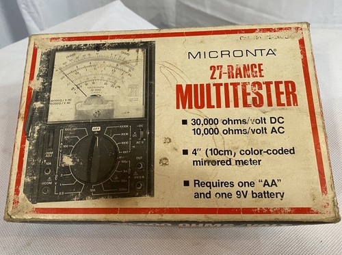Micronta 27-Range Multitesters, Probes, Manual, 2 Testers Included | eBay