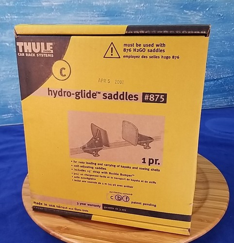 1 Pair Thule Car Rack Systems Hydro-Glide Saddles #875 for Kayak or ...