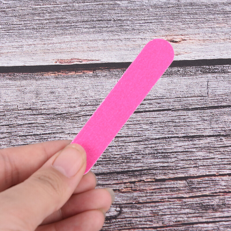 50nail art colorful sanding file buffer for salon manicure gel polisher ...