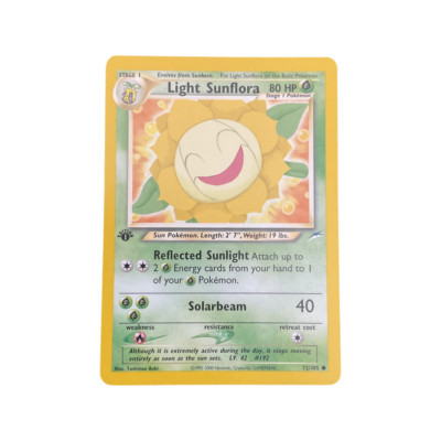 Light Sunflora 72/105 1st Edition Neo Destiny (NM) | eBay