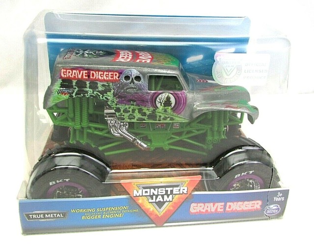 Monster Jam Spin Master Grave Digger Silver 1 24 for sale online | eBay