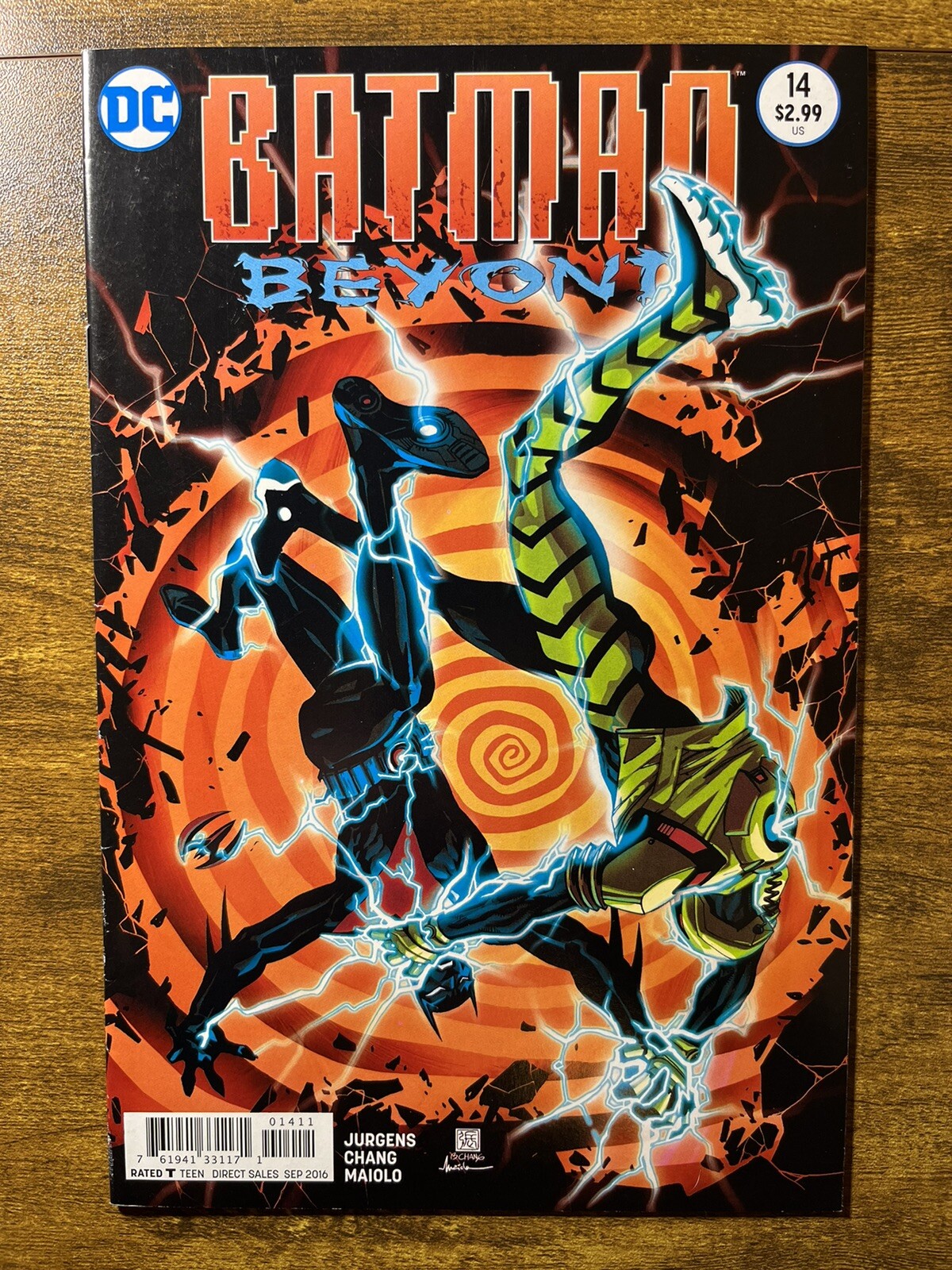 BATMAN BEYOND 14 BERNARD CHANG COVER DAN JURGENS STORY DC COMICS 2016 ...