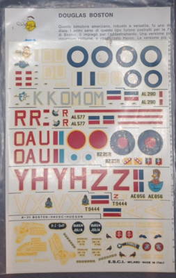 ESCI | No. ? | 1:72 A-20 Douglas Boston Decals | eBay